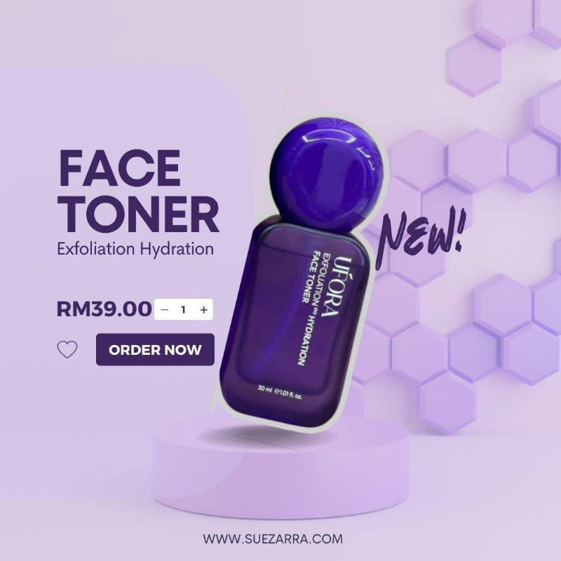 🔥𝗢𝗥𝗜𝗚𝗜𝗡𝗔𝗟 💯 DIRECT HQ TONER UFORA ExfoliateToner Buang DAKI | UFORA ...