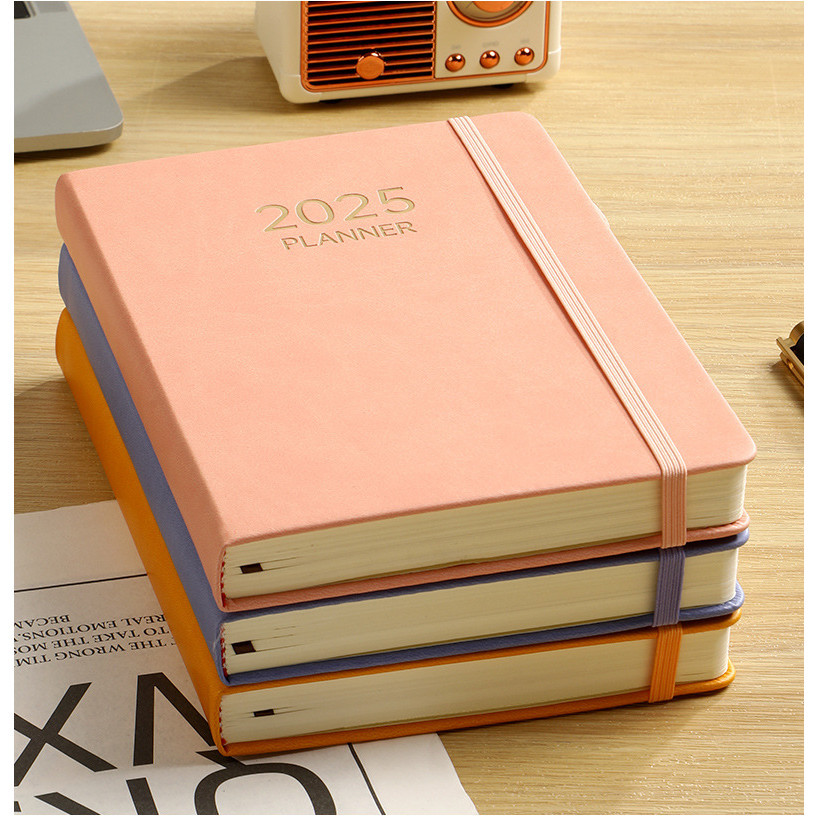 2025/2026 A5 English Elastic Band Notebook Strap Book Notepad Calendar ...