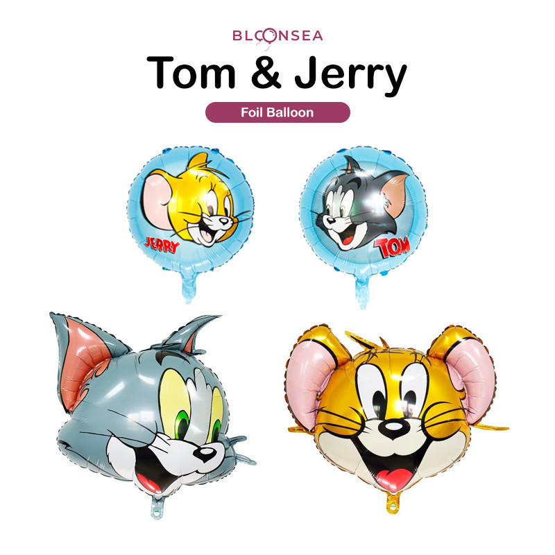 Tom And Jerry Balloon Theme Foil Balloons My Talking Tom Cat Mouse ...