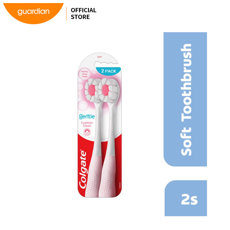 Colgate Cushion Clean Super Dense Fluffy Toothbrush Valuepack 2s (Soft ...
