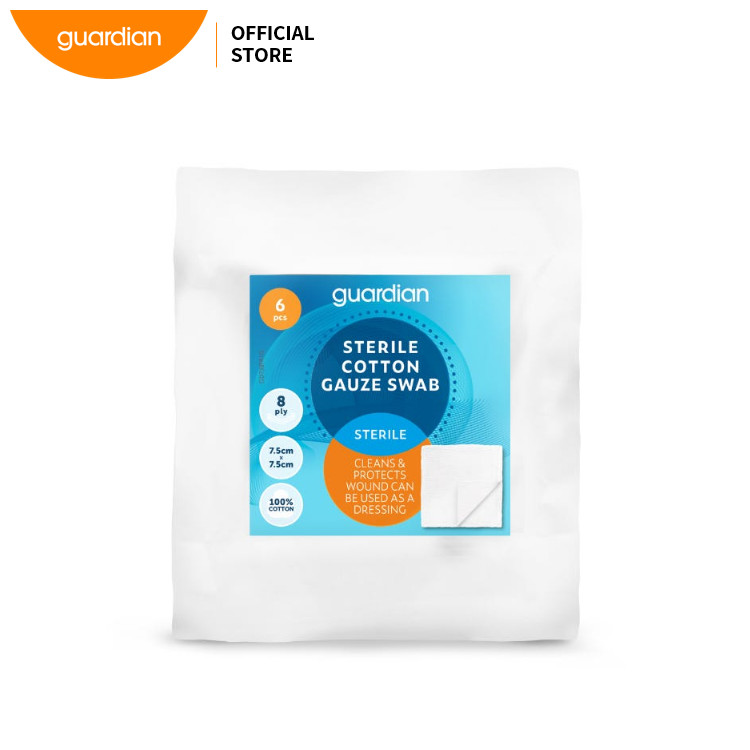 Guardian Sterile Cotton Gauze Swab 7.5Cm 6's | Shopee Malaysia