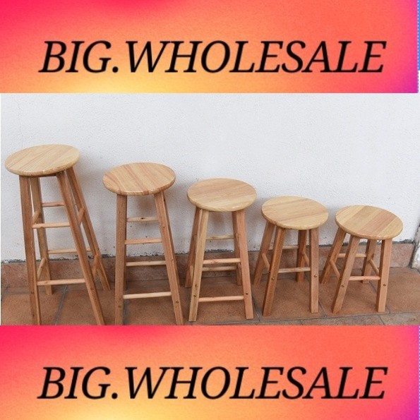 Solid Wood Bar Chair Ladder Stool Simple Bar Chair Wood Stool High Foot ...