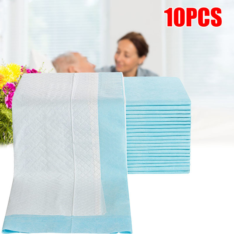 10pcs Disposable Underpad Incontinence Pads Super Absorbent Protection ...