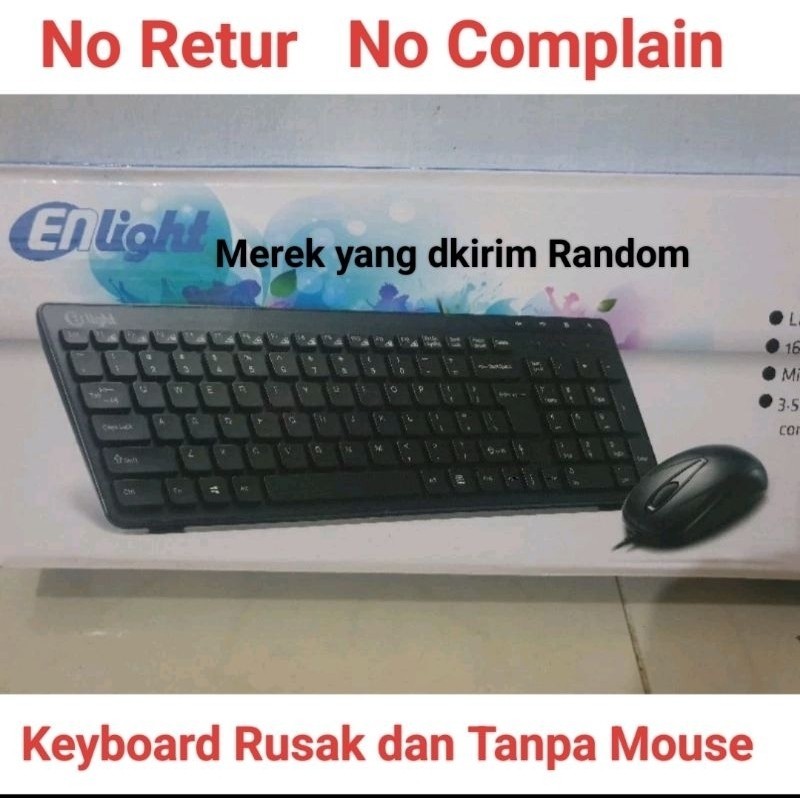 Keyboard Enlight Only OFF Without Mouse | Shopee Malaysia