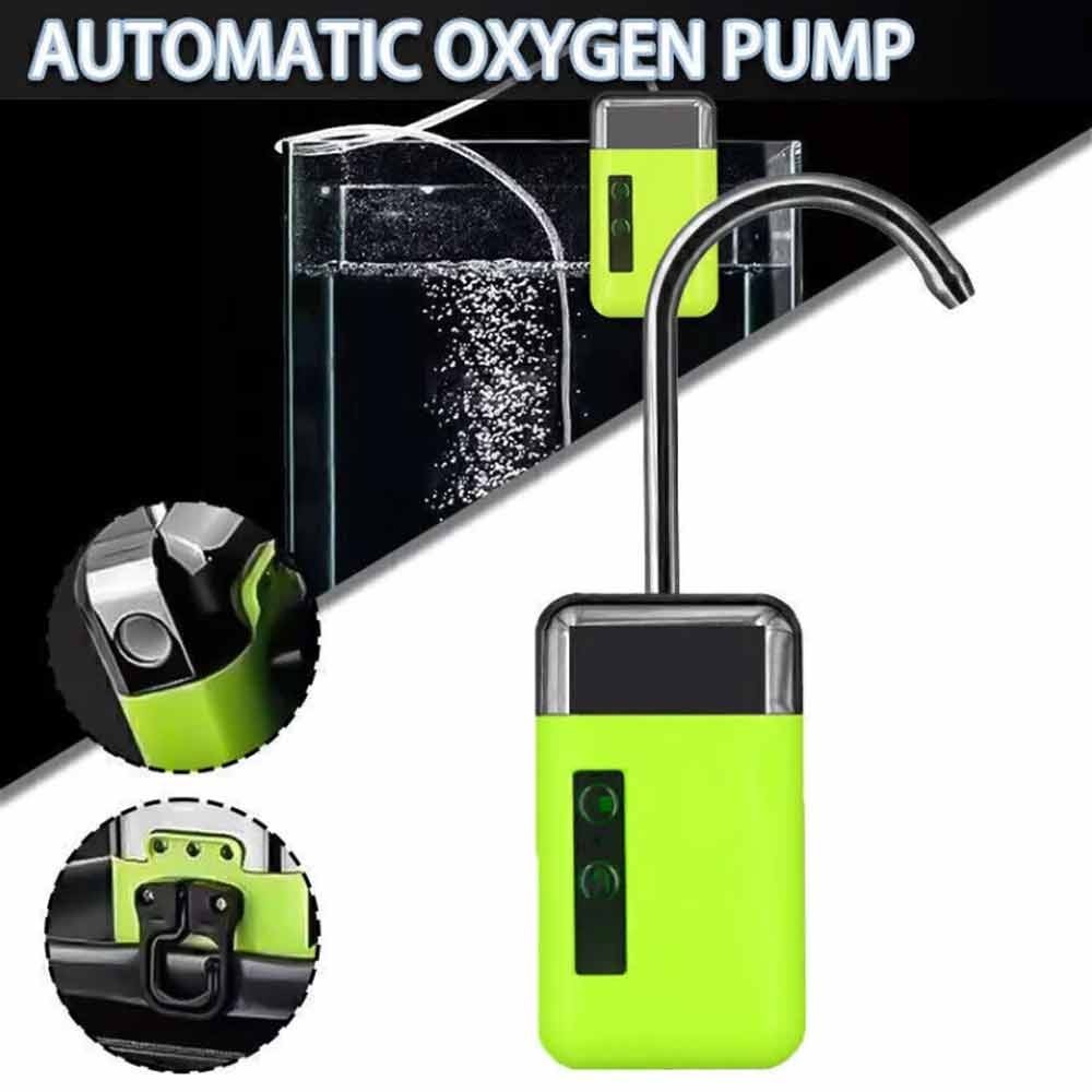 Fishing Air Pump aeration USB Intelligent Sensor Water tap Portable LED ...