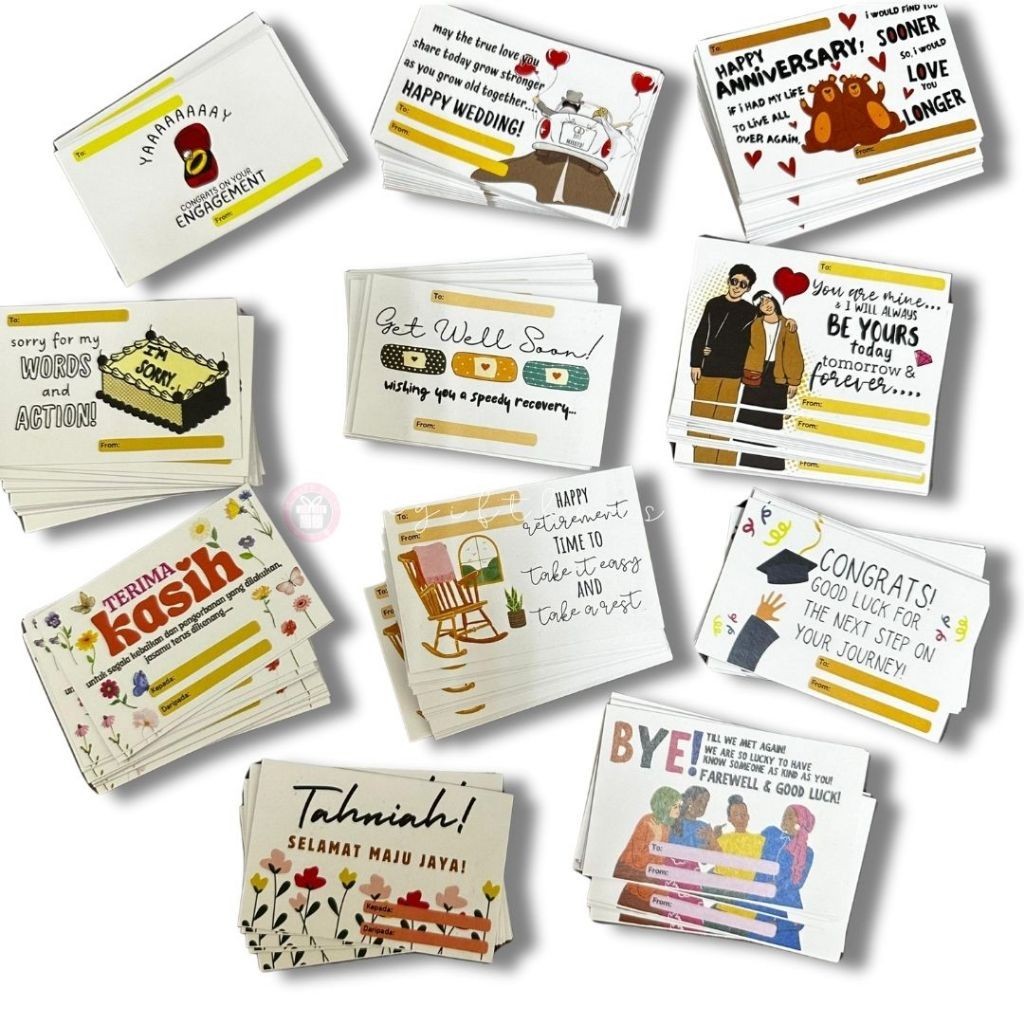 Mini Wishes Card Graduation Card Farewell Kad Ucapan Murah Viral Mini Kad Anniversary Kad ...