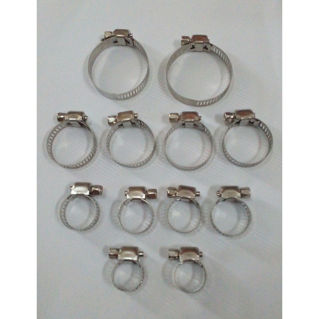 12pcs Automotive Car Hose Clips Pengetat Paip Angin Air Kereta Persona ...