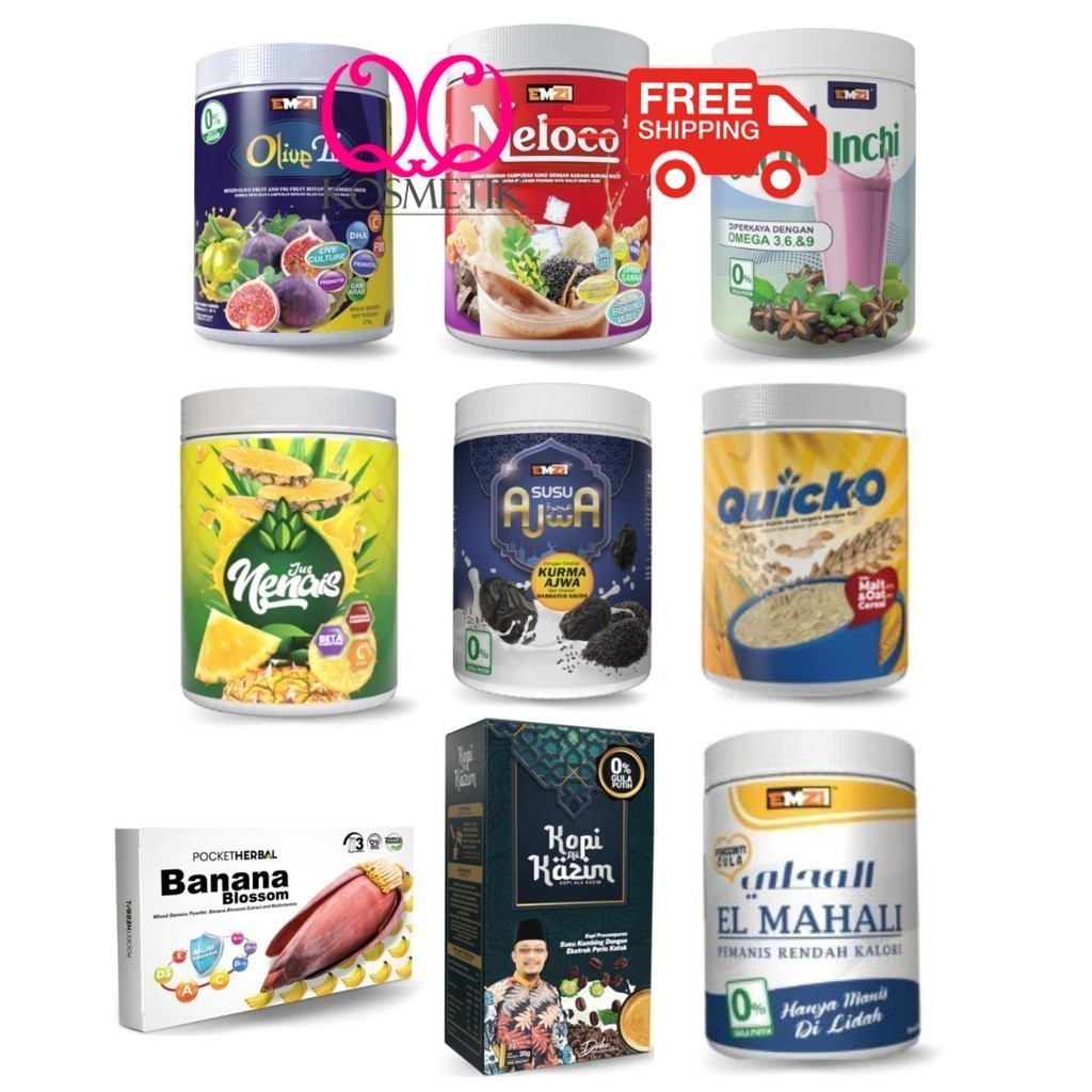 Olive Tin EMZI 𝗢𝗥𝗜𝗚𝗜𝗡𝗔𝗟 HQ Minuman Kopi Ala Kazim Coffee Susu Ajwa ...