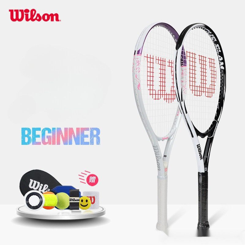 Wilson Beginner Tennis Racket Female Male Professional Single Player Tennis Training Device ...