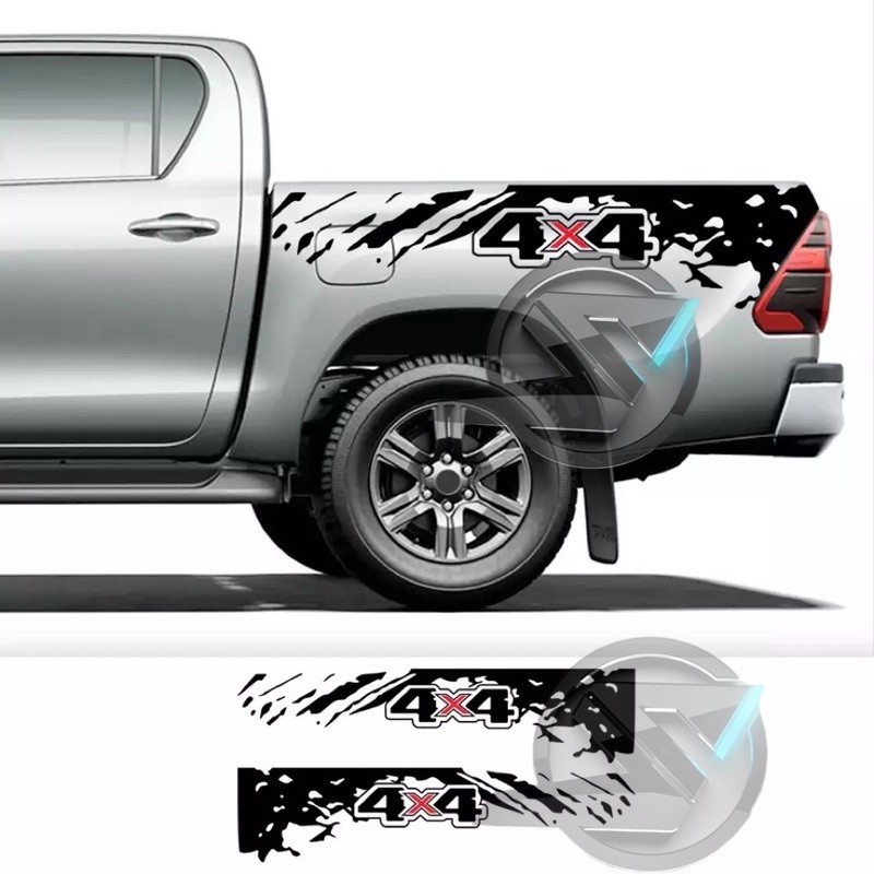 (Ready Stock) S949# 4x4 Universal car body trunk vinyl decal sticker ...