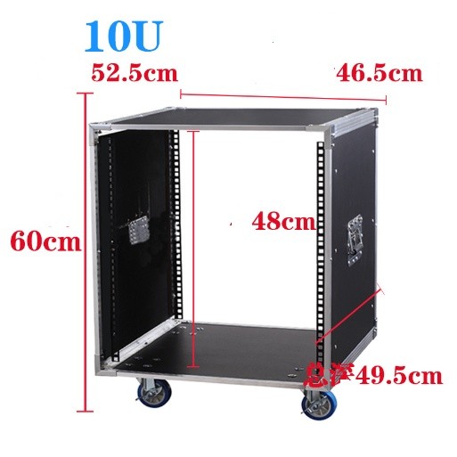 10u Flight Case Stage Audio Cabinet Rack Mixer Shelf Power Amplifier ...
