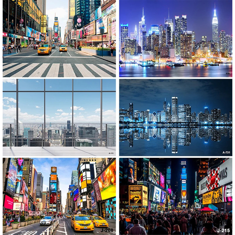 Custom New York Times Square Photography Backdrops Street Buildings ...