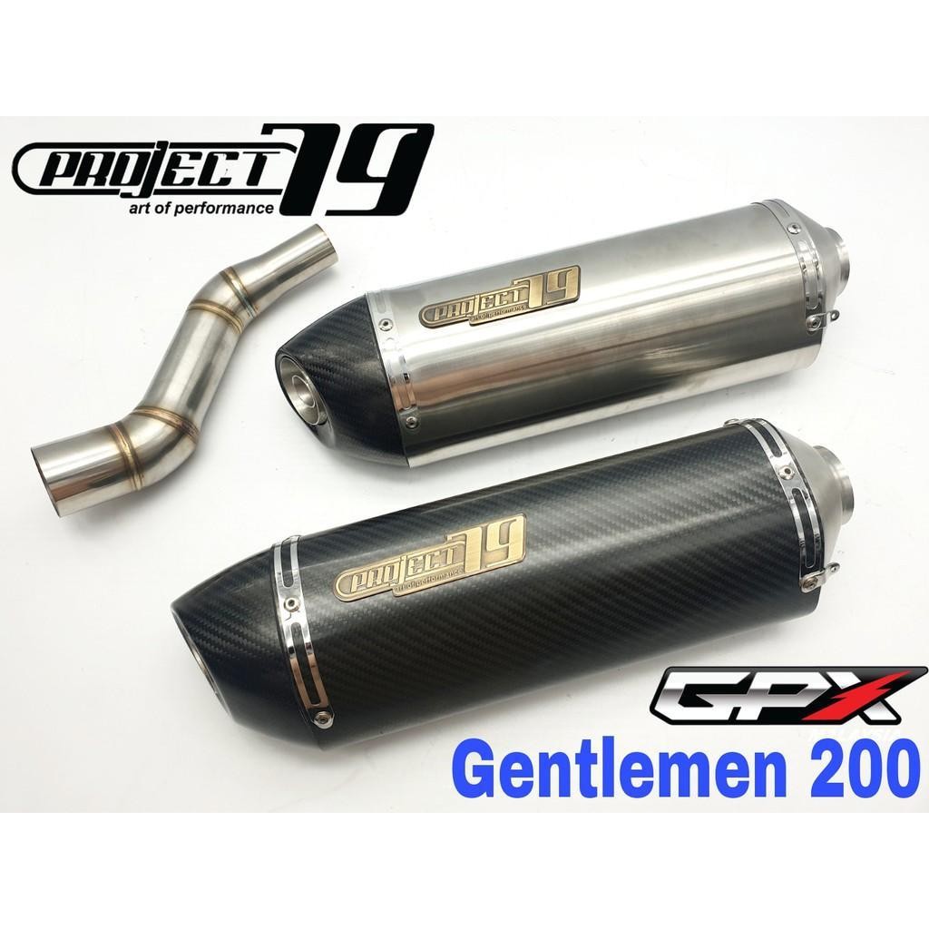 Project79 Exhaust GPX GENTLEMAN 200 Slip on Piping Muffler Stainless ...