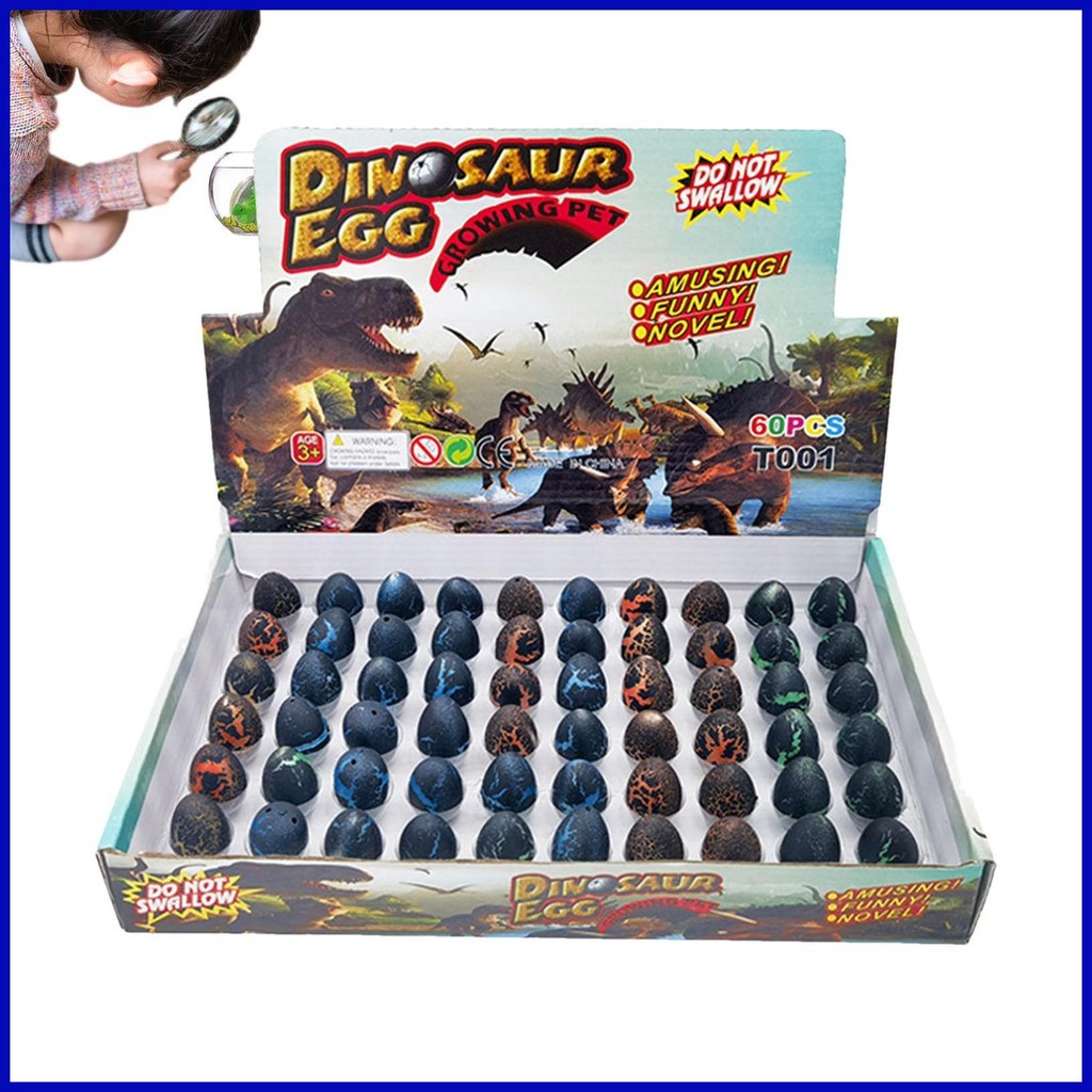 Dino Eggs That Hatch in Water 60pcs Mini Dinosaur Crack Eggs Easter ...