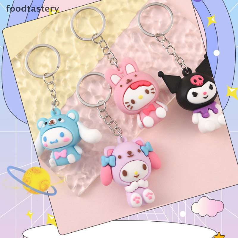 FTY Sanrio Keychain Cute Animated Cartoon Kuromi Melody Cinnamoroll ...