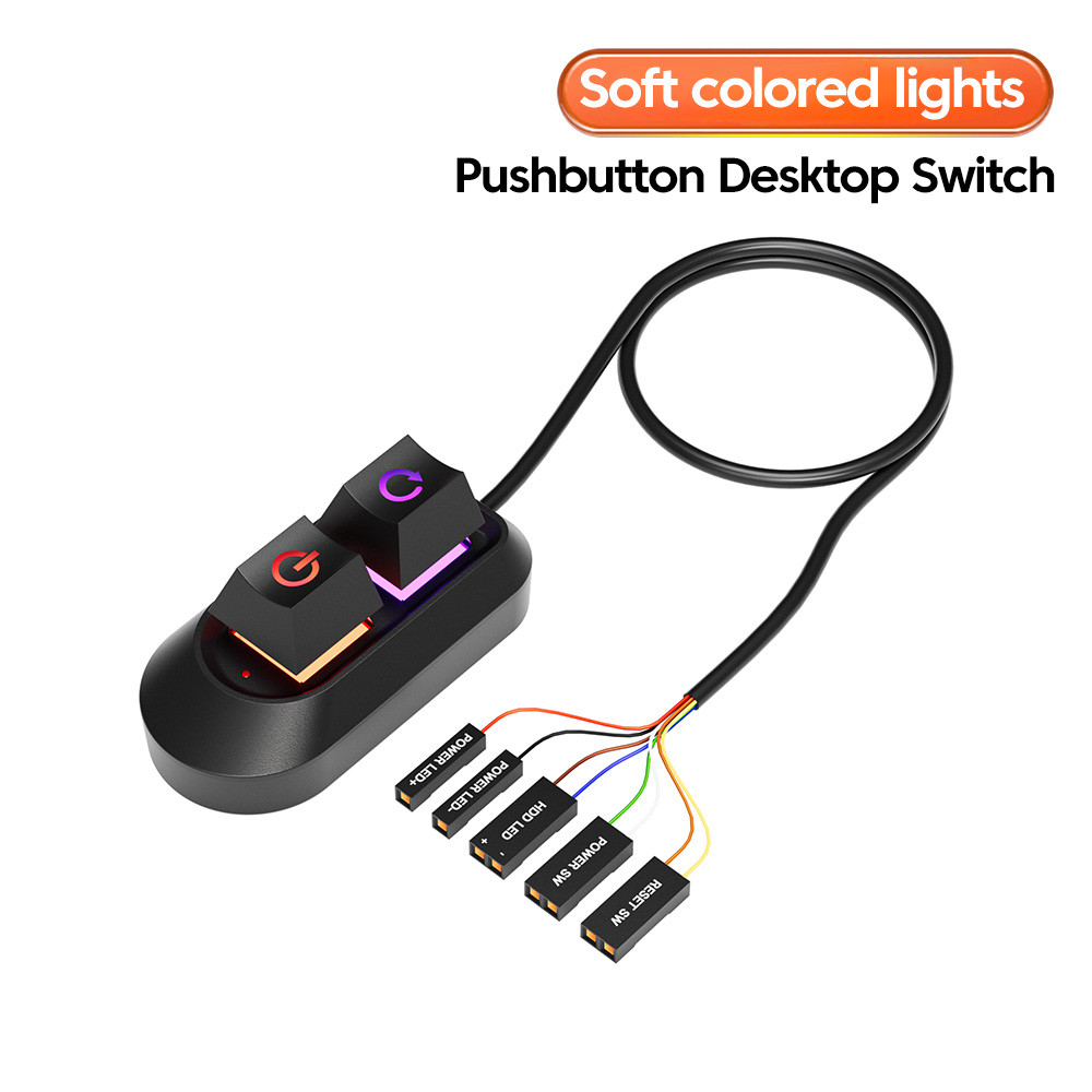 2M Desktop Computer Power Button PC Switch Mechanical Key External ...
