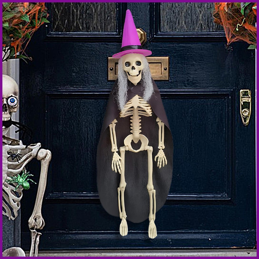 Skeleton Decorations for Halloween Posable Full Body Floating Halloween ...