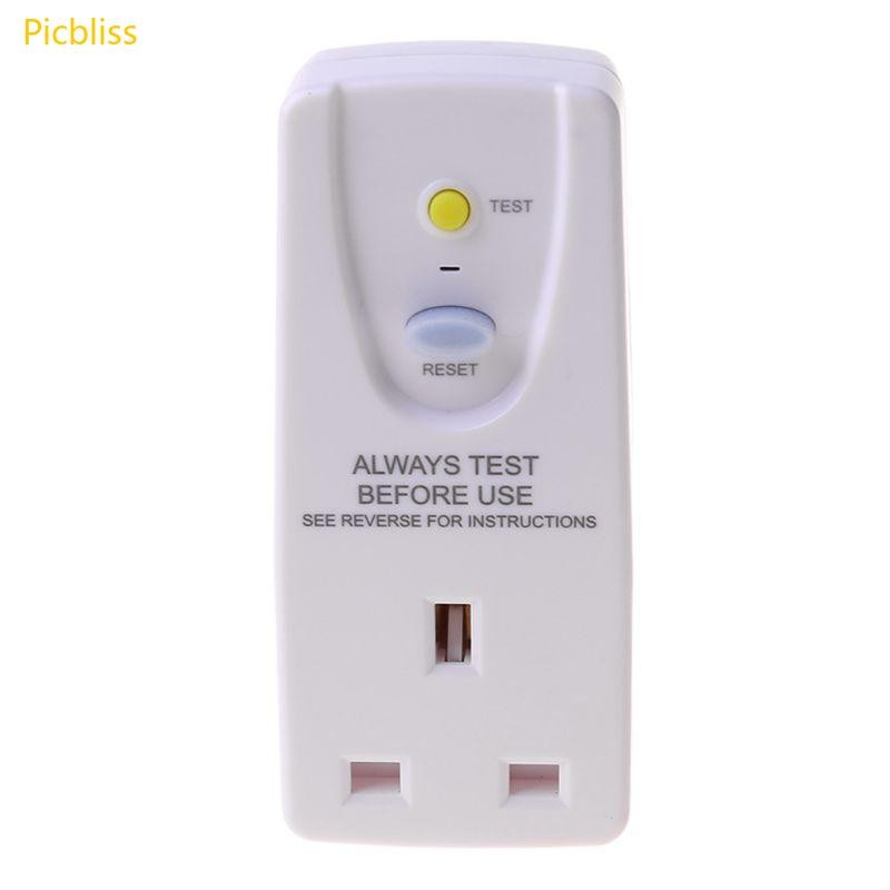 Picbliss Uk Plug 13A Gfci Leakage for Protection Plug Rcd Socket Home ...