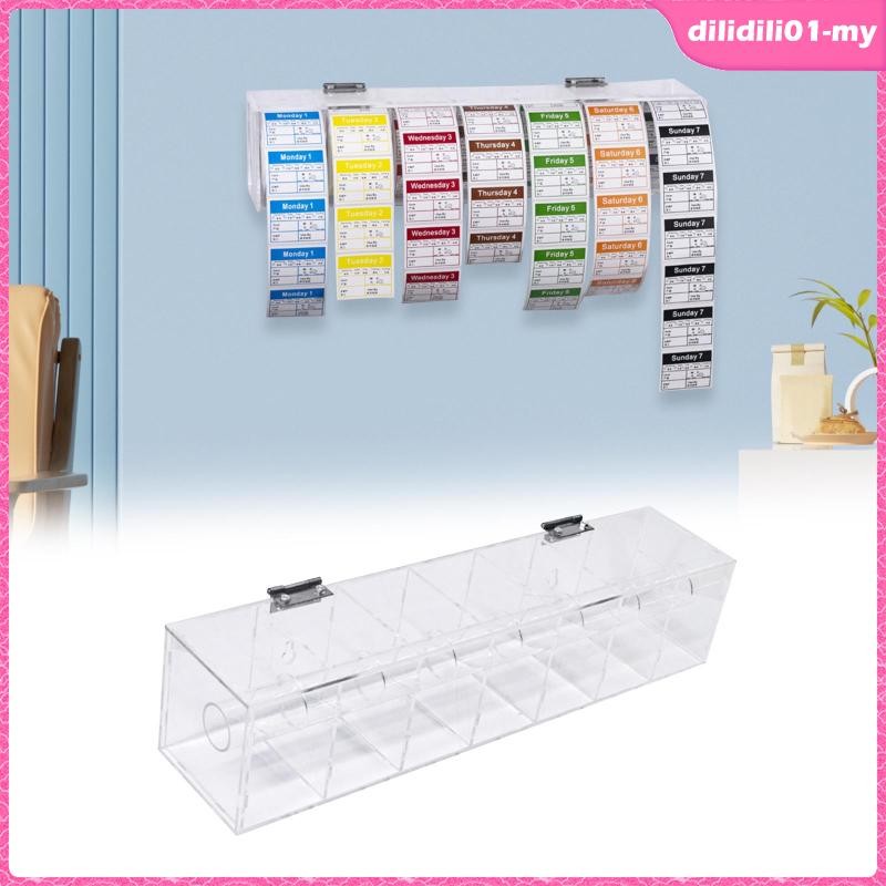 [DilidilidaMY] Label Dispenser, Transparent Label Roll Holder, Manual ...