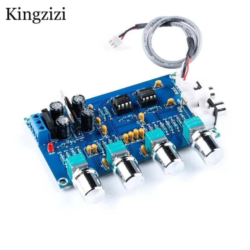 XH-M164 NE5532 Stereo Pre-amp Preamplifier Tone Board Audio 4 Channels ...