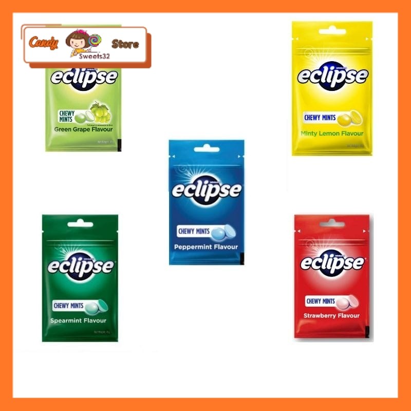 Eclipse Chewy Mints 45g (Green Grape / Honey Lemon / Peppermint ...