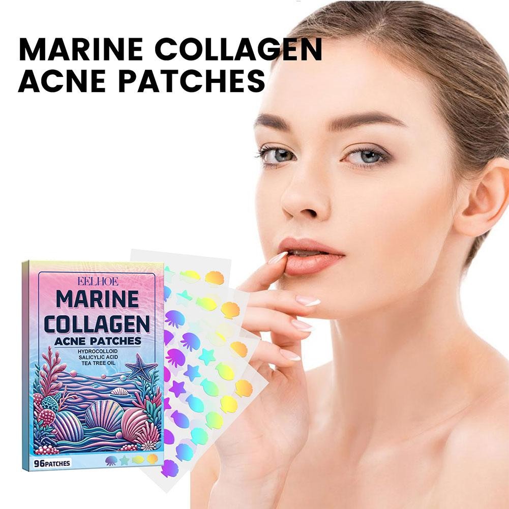 New Colorful Ocean Series Acne Patch Jellyfish Shape Patch Facial ...