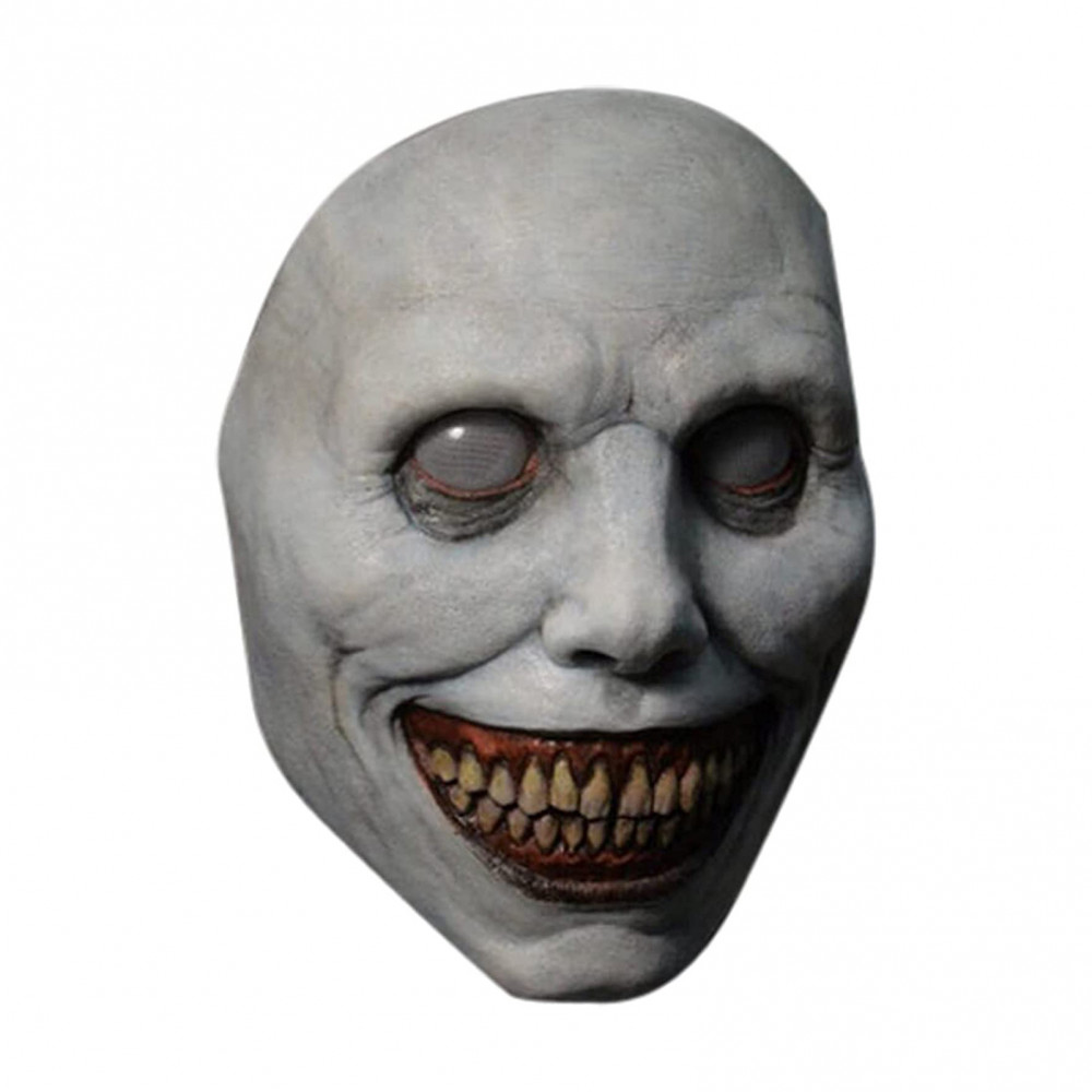 YL Scary Halloween Mask, Smiling Demon Mask, Horror Realistic Ghost ...