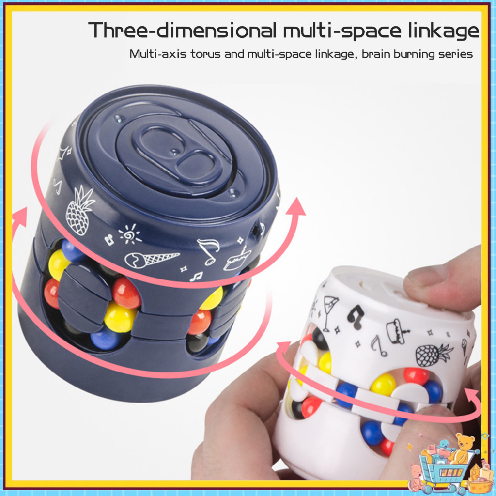 Lingoer| Rotatable Bean Toy Bead Puzzle Toy Colorful Rotating Bean ...
