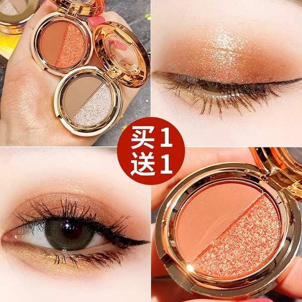 eyeshadow stick eyeshadow palette Palet pembayang mata dua ton 2024 baharu kalis air warna bumi ...