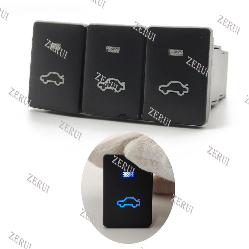 ZR For Car LED Light Rear Tailgate Boot Release Trunk Switch Push ...