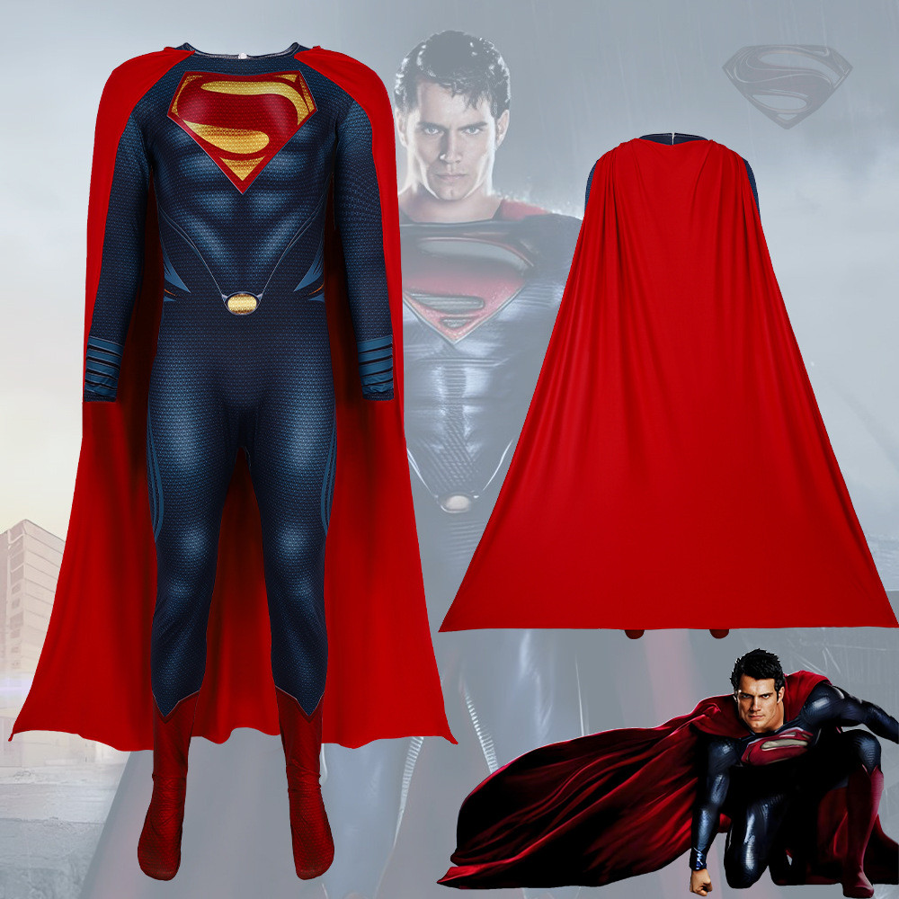 Hs Halloween cosplay Krypton Superman Steel Body Clark Kent cosplay ...