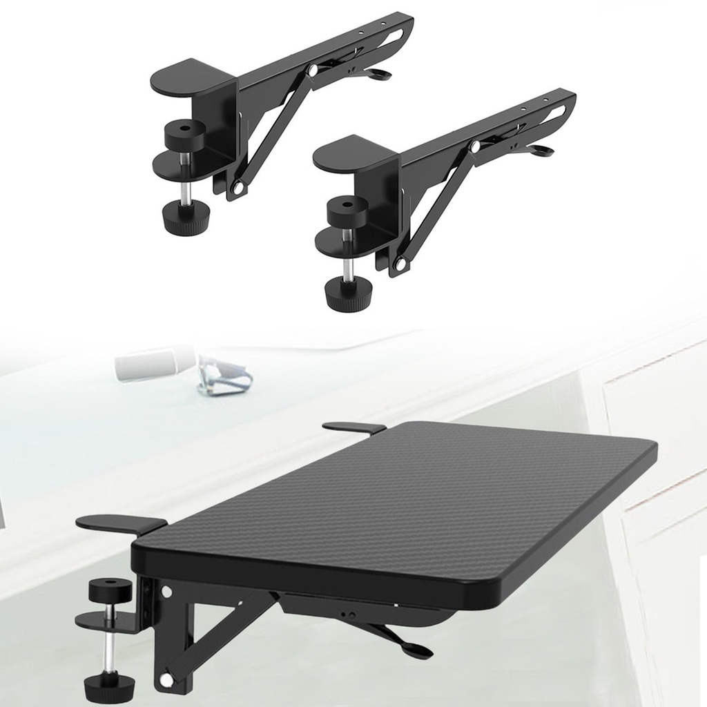 [bmcbftb] 2Pcs Desk Extender Clamp Universal Keyboard Tray Clamp Mount ...