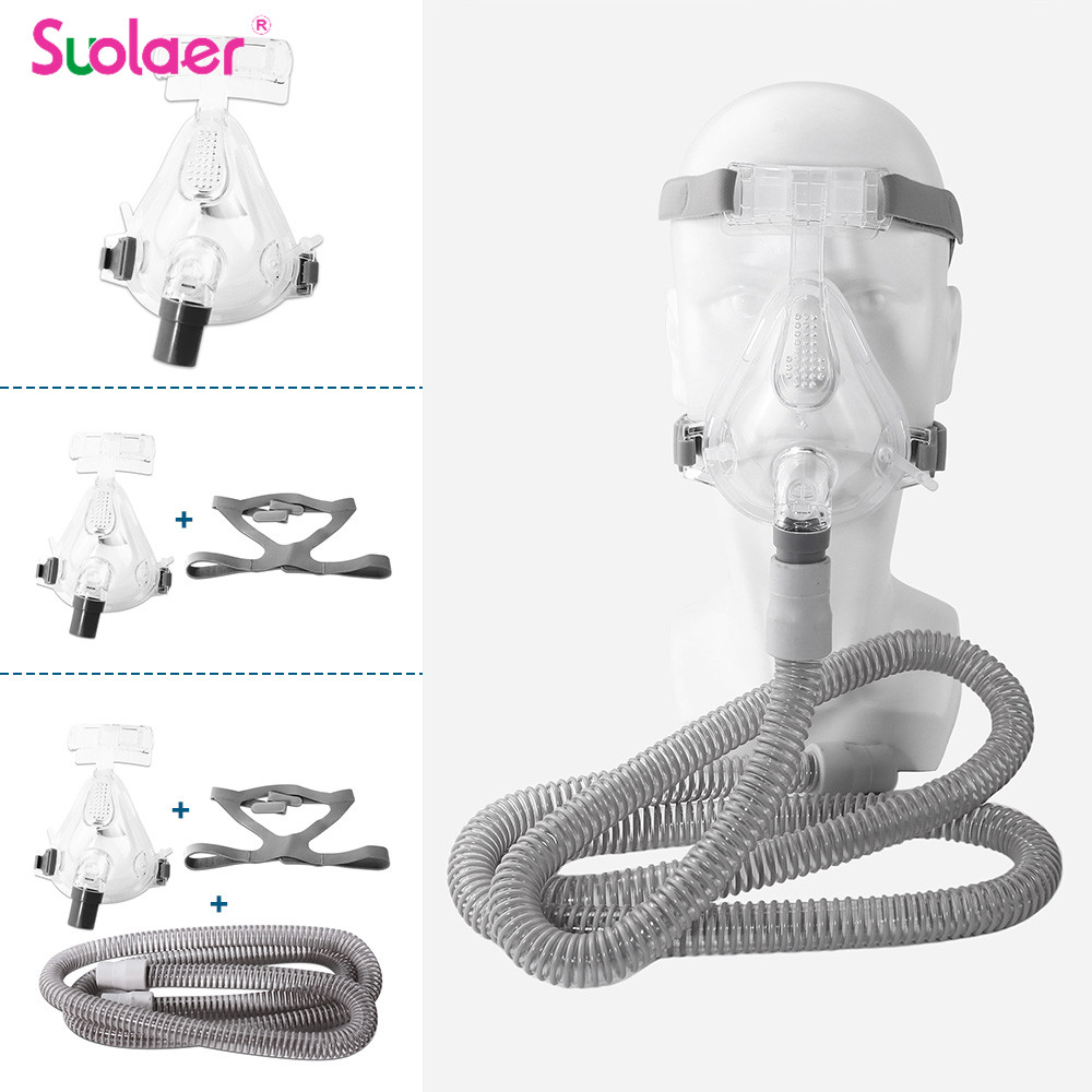 Suolaer CPAP Mask Full Face Nose Mouth Mask Auto CPAP Anti Snoring ...