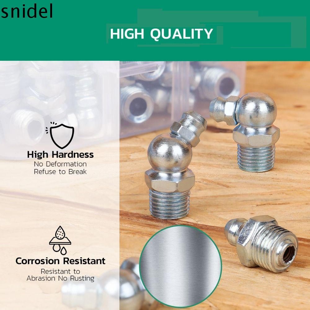 SNIDEL 60pcs Grease Nipple Fittings, M6 M8 M10 Metric System Butter ...