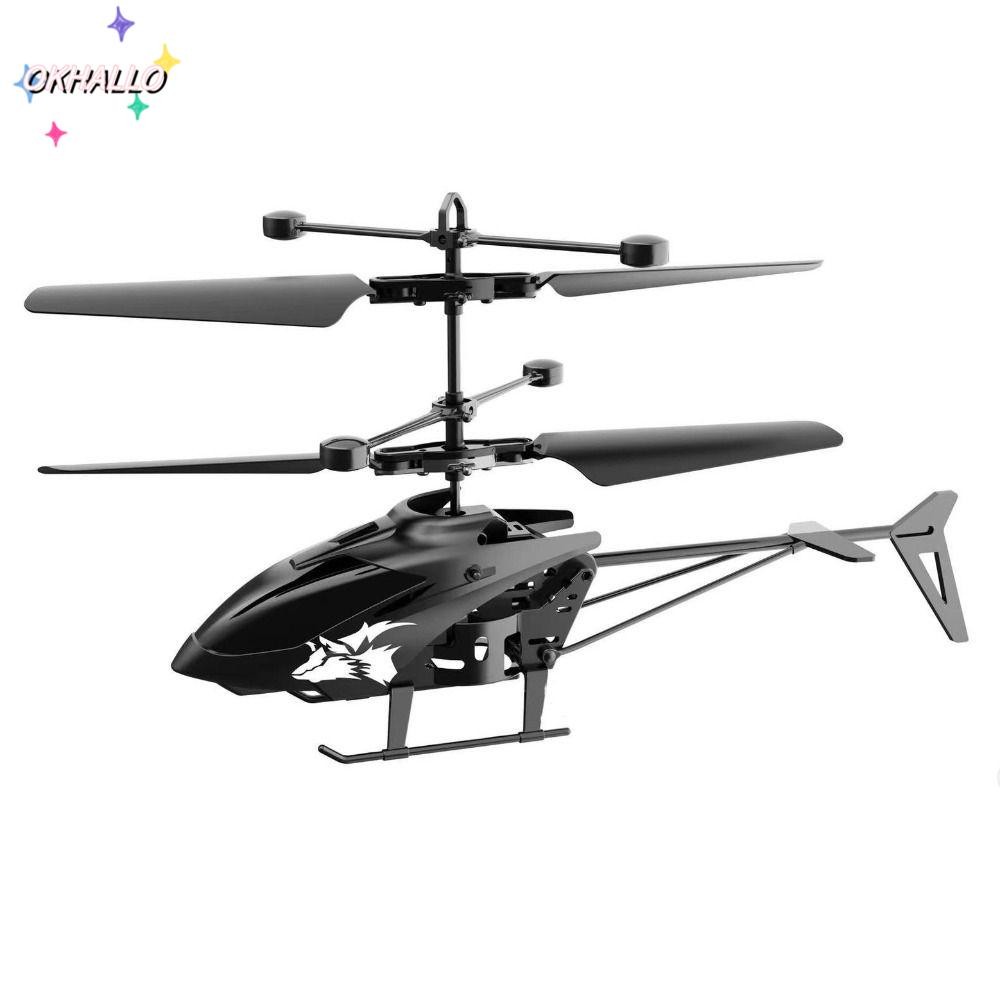 OKHALLO RC Helicopters, Plastic White Yellow Black Remote Control Plane ...
