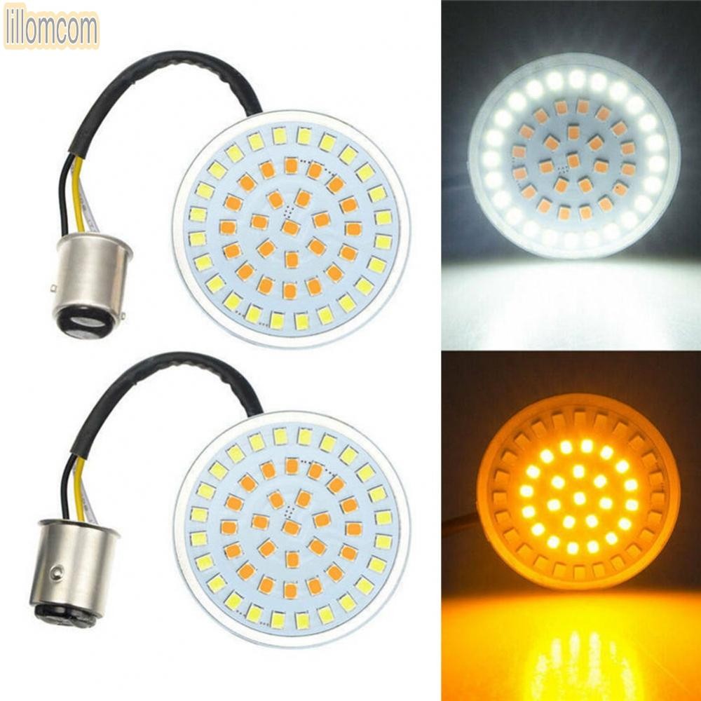 Signal Inserts 1 Pair 1157 Bulb Type Amber Inserts LED Turn Signal ...