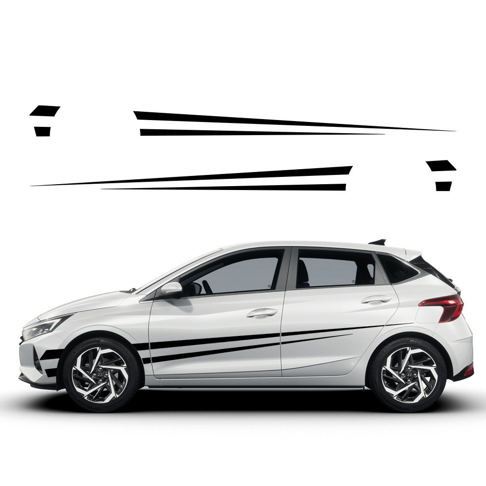 Car Long Side Stripes DIY Car Stickers Car Body Sticker Decal For ...