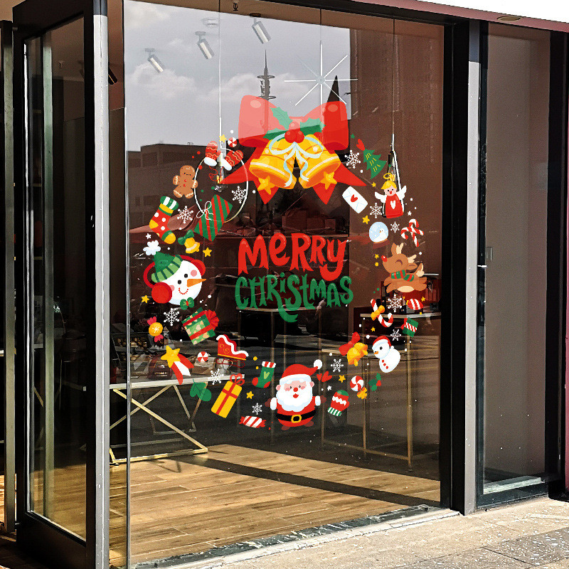((Nude Packaging) Electrostatic Stickers Christmas Decoration 2025 ...