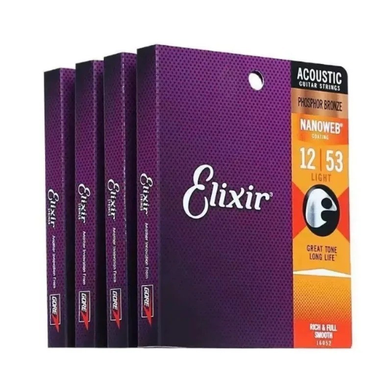 Elixir Guitar Strings 11027 11052 16027 16052 Acoustic Guitar Strings ...