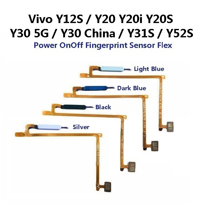 Vivo Y12S / Y20 Y20i Y20S / Y30 5G / Y30 China / Y31S / Y52S Side Power ...