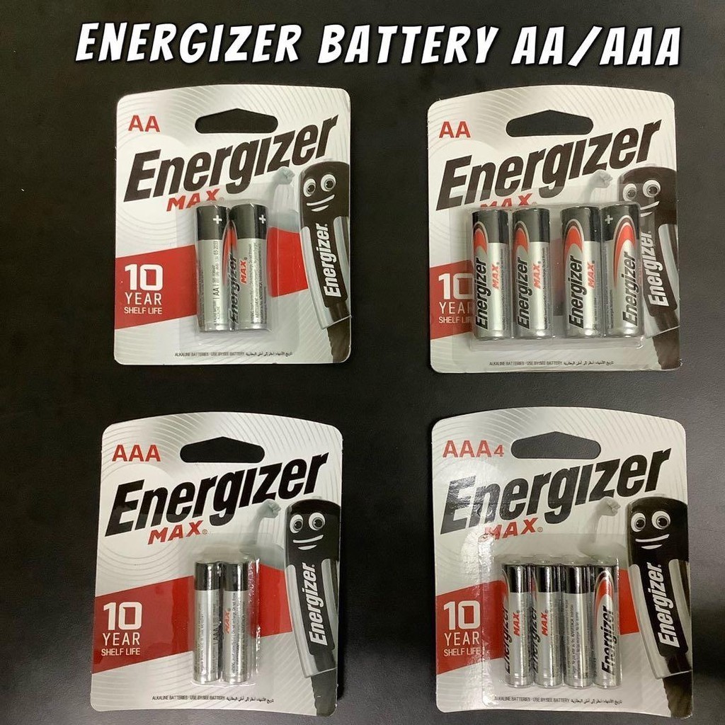 READY STOCK!!! Ener Battery Max Super Saver Pack AAA / AA- (2pcs / 4pcs ...