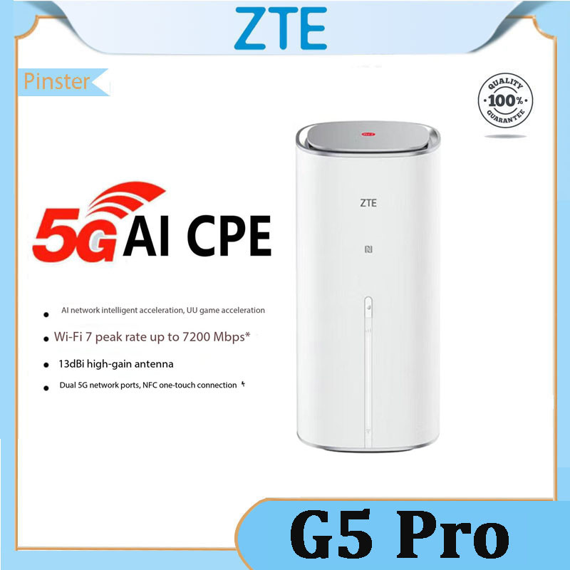 ZTE AI CPE G5 Pro Full Network 5G Mobile Router CPE WiFi7 Dual band ...