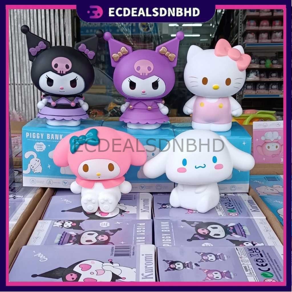 Tabung Melody Kuromi Ironman Spiderman Batman Safe Piggy Bank Saving ...