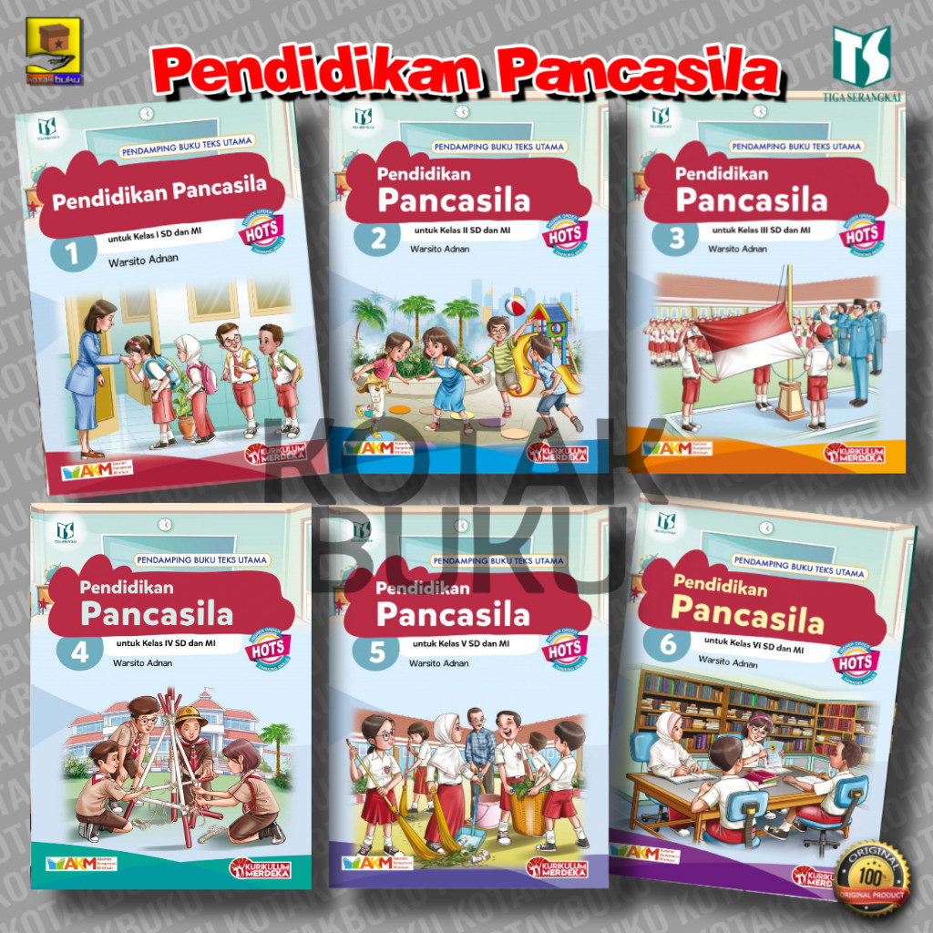 Pancasila Education Book SD / Pancasila Education Class 1 2 3 4 5 6 SD ...