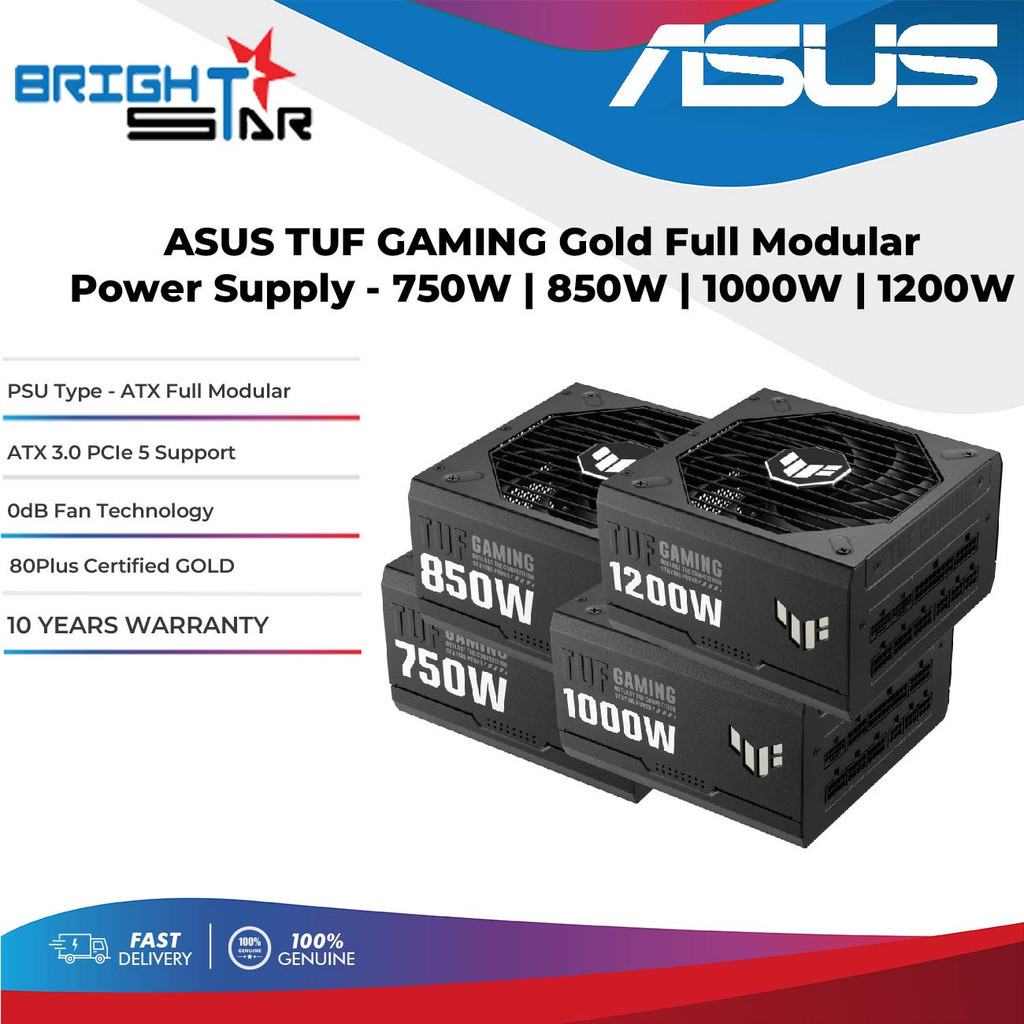 ASUS TUF Gaming Gold ATX Full Modular Power Supply - 750W|850W|1000W|1200W | Shopee Malaysia