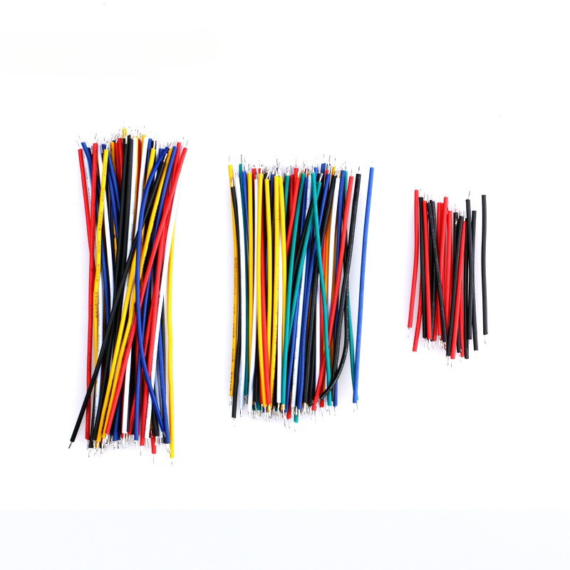 130pcs 24 Double Head PCB Solder Cable Common Wire Package Double-head ...
