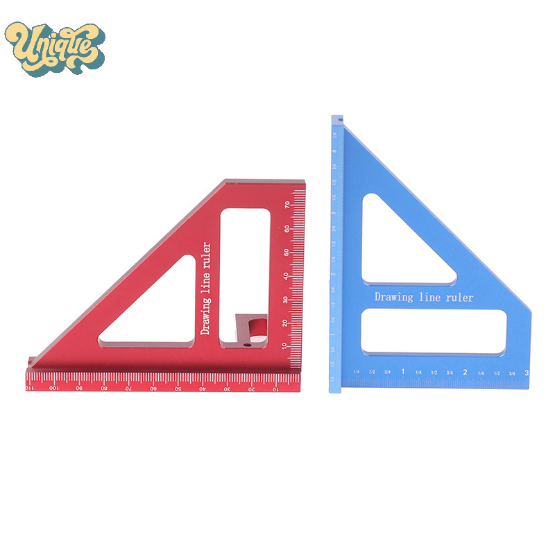 (Unique) Carpenter Square Woodworking Square Protractor Aluminum Miter ...
