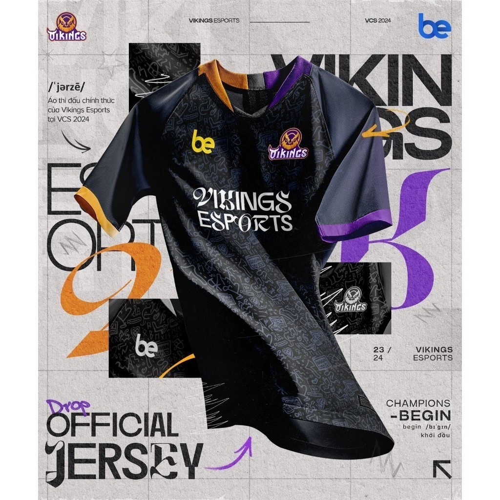 2024 League of Legends Game Vikings Esports T-shirt VEK Esports ...