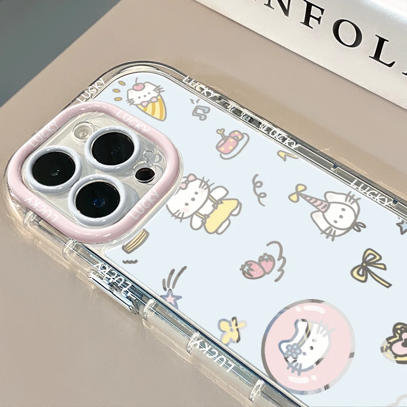 Layers of cartoon cream skin and perforated-out shadow Softcase Silicon ...