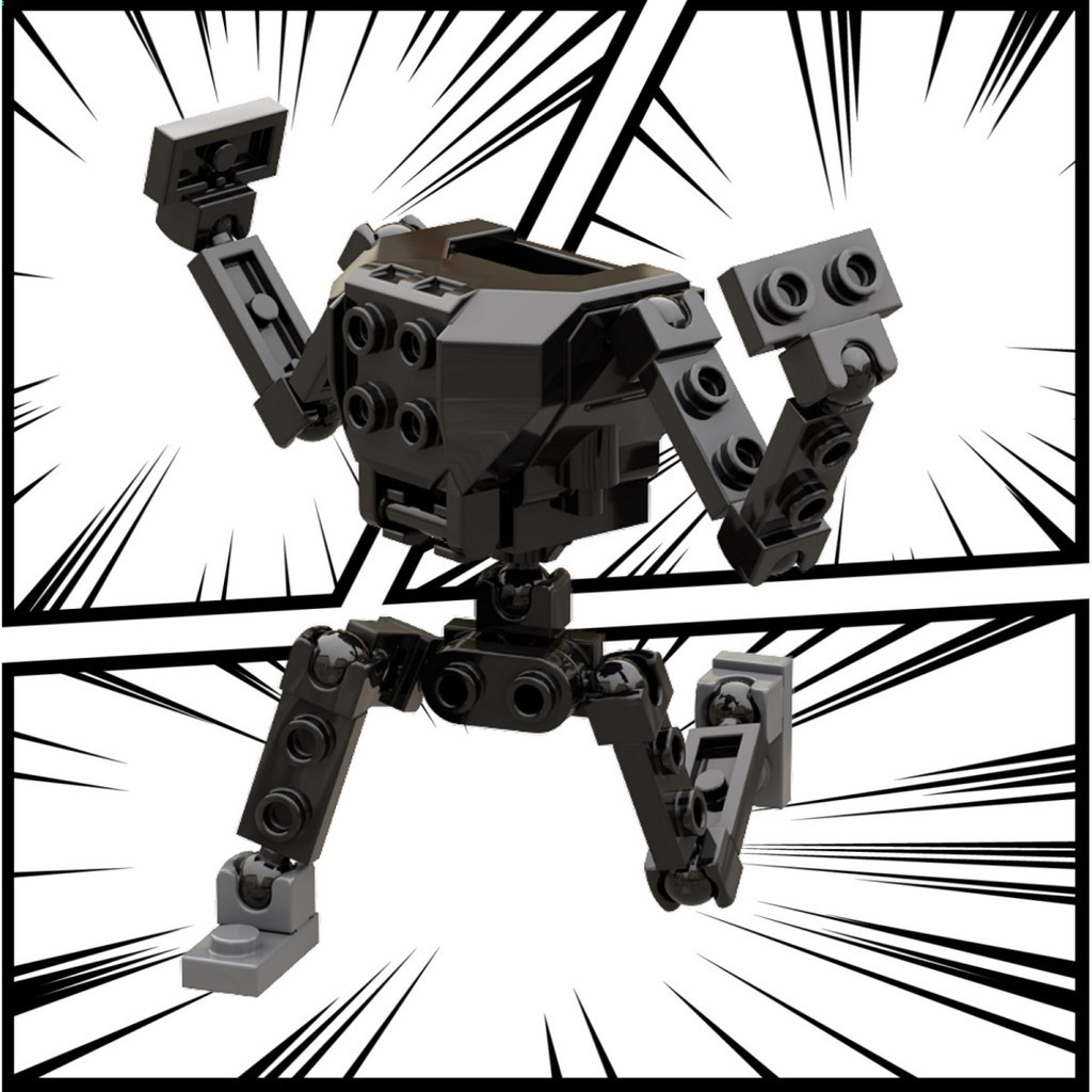 Skeleton Educational Toys Huashuai Handsome Movable MOC Mecha Proud ...